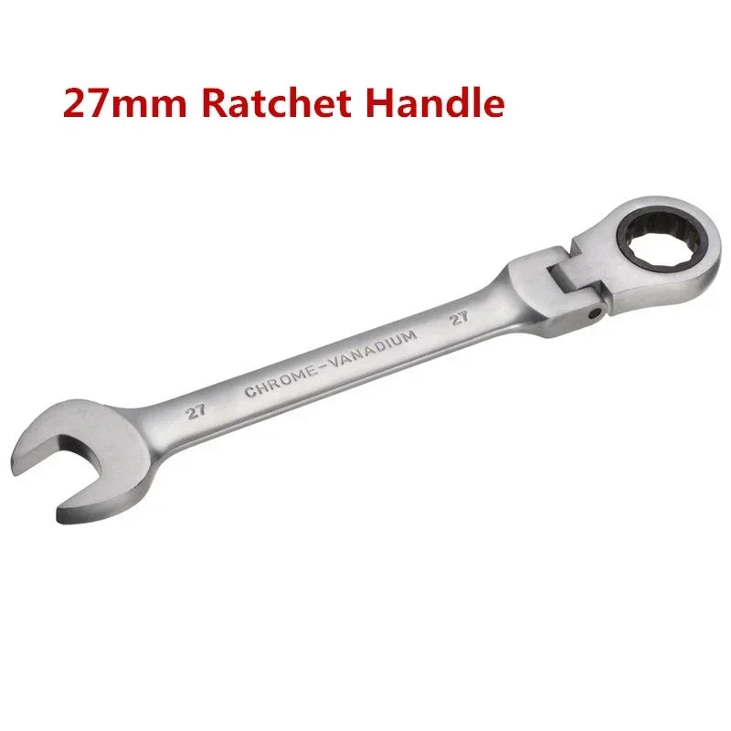 27mm High Quality Flexible Head Ratchet Wrench of Keys Spanner Set Han ...